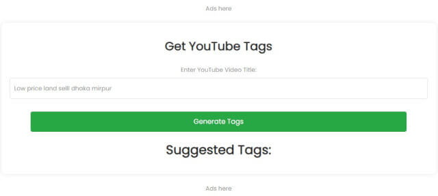 Get YouTube Tags